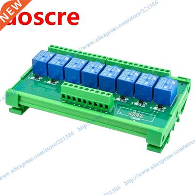 8 channels 48V 10A DIN rail mount Relay Module driver board