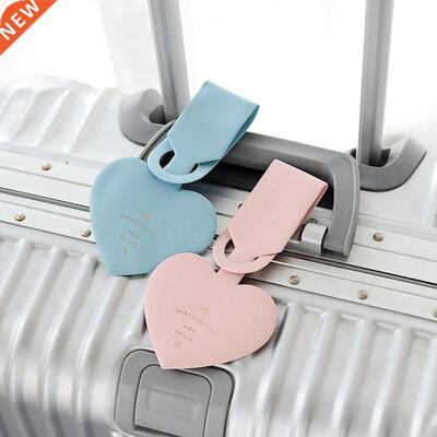 Love Heart Luggage Tags PVC Suitcase Name ID Address Holder