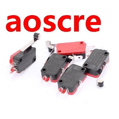5 Pcs RV-166-1C25 Micro Limit Switch Actuator Type Long Roll