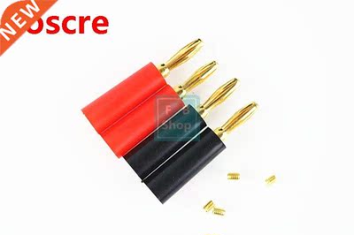 Free Shipping 10pcs/lot 4mm Banana Plug Gold Plated Connecto
