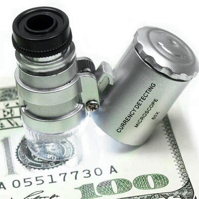 60X Mini HD Camera Phone Magnifier Jewelry Microscope ABS +