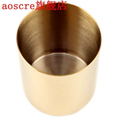 Gold vase round pen holder storage craft decoration
