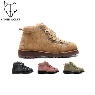 Naked Wolfe｜博主同款男鞋2026秋工装户外休闲马丁靴系带Arctic
