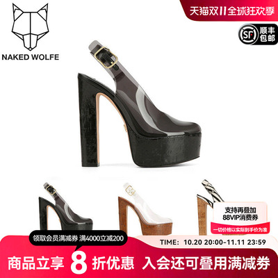 Naked Wolfe｜博主同款时装凉鞋女款2026新款早秋可外穿Rare漆皮