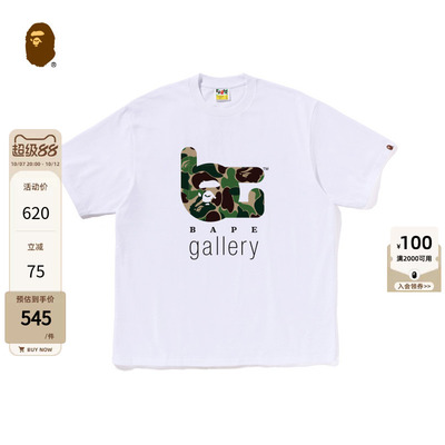BAPEGALLERY印花限定款短袖T恤
