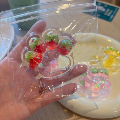 Colored Cat Paw Sequ Maltose Pinch Toy Soft TPR Anti-stress