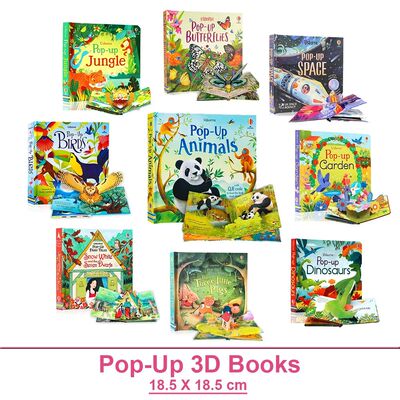 Kids Pop Up 3D Flap Picture English Books Fairy Tales Bedtim