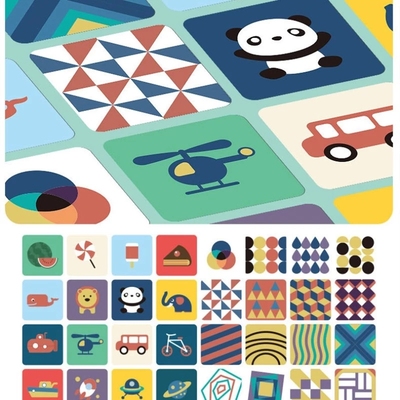 Baby Visual Stimulation Card Toys Black White Flash Cards Hi