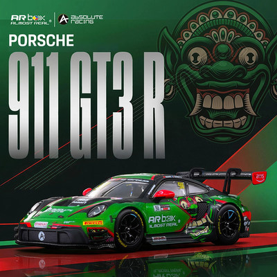 ARbox 1:64 保时捷911 GT3 R EVO 正赛版巴龙涂装合金车模