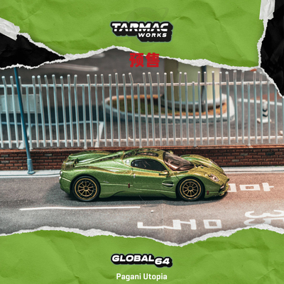 [Oseky]TarmacWorks TW 帕加尼 Pagani Utopia 金属绿 合金 1:64