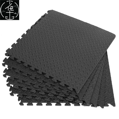 12PCS 30*30cm EVA Leaf Grain Floor Mats Gym Floor Mat Splici