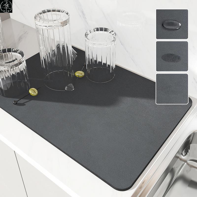 Super Absorbent Coffee Dish Large Absorbent Draining Mat Dry