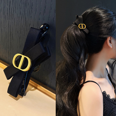 真的美！猪鼻子黑色丝带竖夹横夹