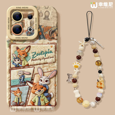 适用opporeno15手机壳reno14pro疯狂动物城13全包11pro硅胶9/8/6狐狸reno7se兔子oppo软壳5pro尼克朱迪reno12