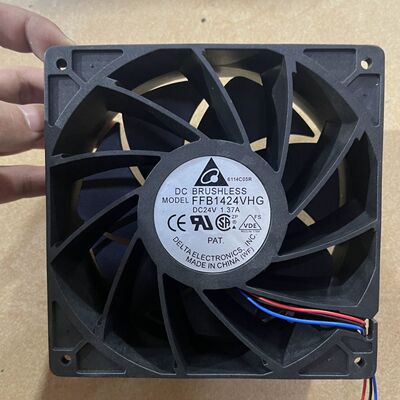 议价台达 FFB1424VHG 14050 14CM 24V 2.3A大风量暴力变频器风扇