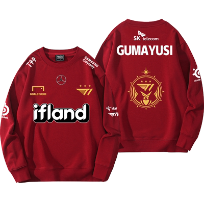 t1英雄联盟圆领卫衣faker