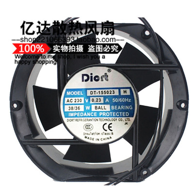 全新DIORT DT-155023 H AC230V 0.23A172*150*51MM铝框风扇17CM