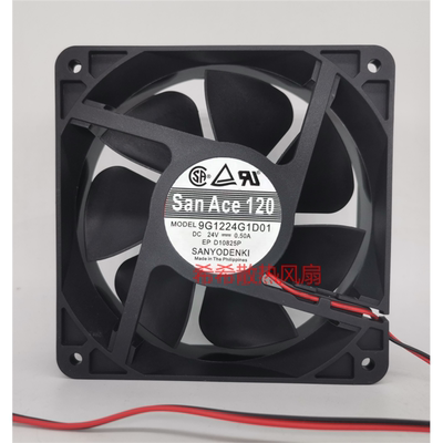 全新 San Ace120 三洋 9G1224G1D01 DC24V 0.50A 12038变频器风扇