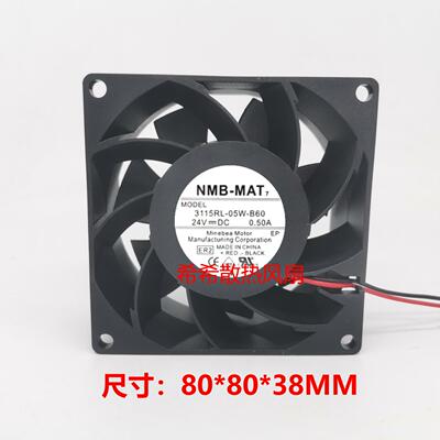 全新NMB-MAT 3115RL-05W-B66/B60 24V 18.5KW/15KW变频器散热风扇