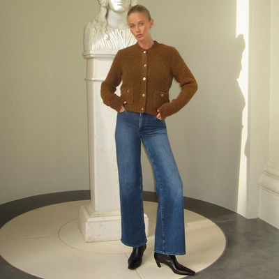 【2026早春新款】FRAME女士高腰宽松阔腿牛仔裤LE SLIM PALAZZO