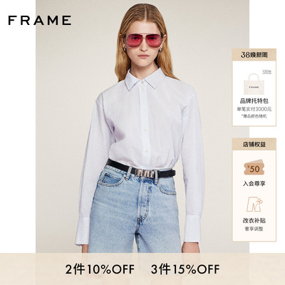 FRAME女士经典宽松半裤牛仔短裤 TIMELESS SHORT