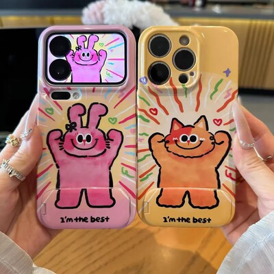 能量猫咪支架适用苹果17手机壳