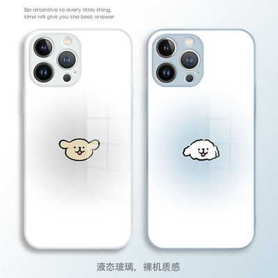 晕染线条小狗适用红米手机壳
