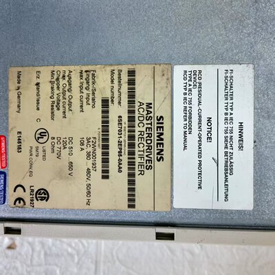 议价6SE70312EP850AA0MasterDrive可维修
