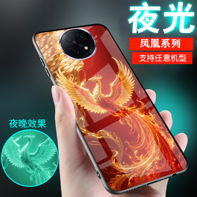 适用OPPOA6手机壳A5外套A3凤凰A2龙A2X夜光A2M玻璃A5活力版新品中国古风潮男士女生款A6pro外套情侣好运祥瑞