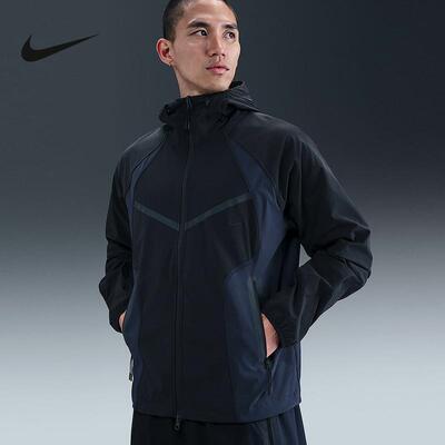 NIKE耐克外套男2025秋季运动休闲训练潮流梭织连帽夹克IH8462-010