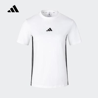 adidas运动纯棉透气短袖