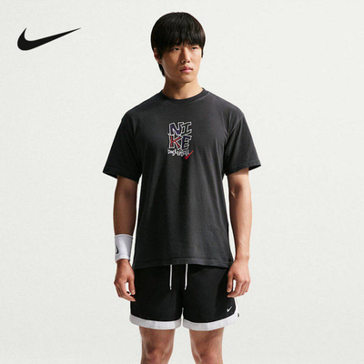 Nike耐克运动短袖男2026夏季休闲圆领宽松透气印花T恤 IM5043-010
