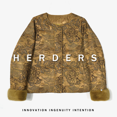 HERDERS 短款国风羽绒服外套  260023