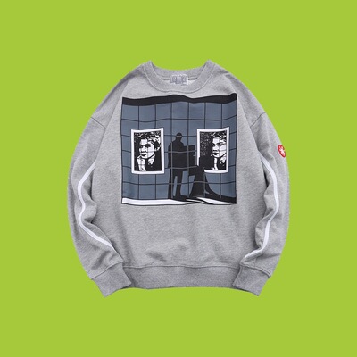 cavempt灰色秋季复古套头卫衣