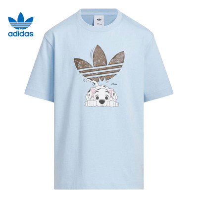 adidas阿迪达斯三叶草大童运动休闲短袖T恤KG6628