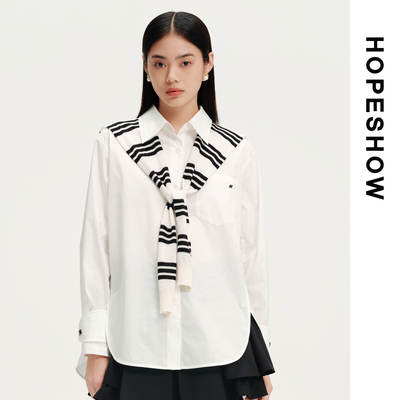 HOPESHOW红袖衬衫89126060304