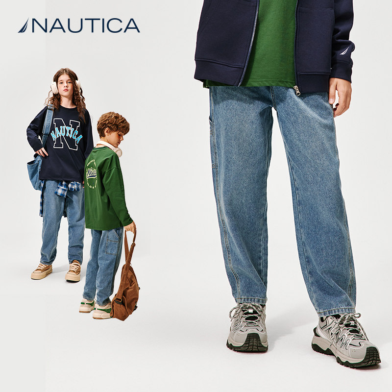 NAUTICAKIDS诺帝卡男女大童牛仔长裤NDH109364A