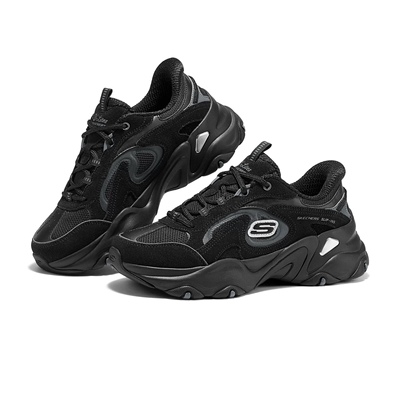 SKECHERS斯凯奇DLITES系列时尚绑带运动鞋150527-BKCC鞋子9
