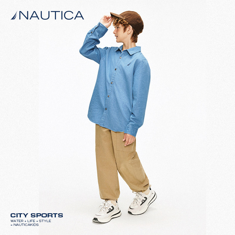 NAUTICAKIDS诺帝卡男女大童牛仔衬衣外套NDG305397