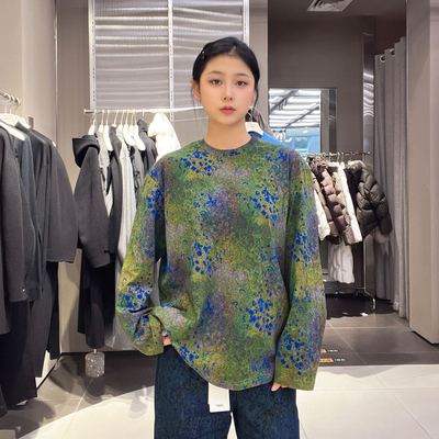 江南布衣女士时尚复古长袖T恤5P911242K