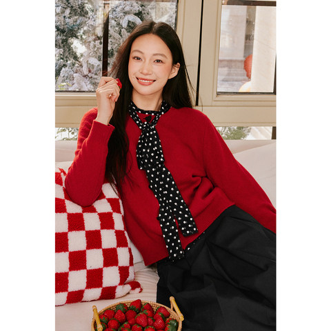 诗凡黎女士简约时尚开衫3FC130041