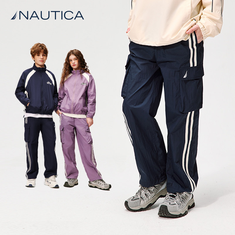 NAUTICAKIDS诺帝卡春夏季男女大童户外运动工装长裤NWH109555A