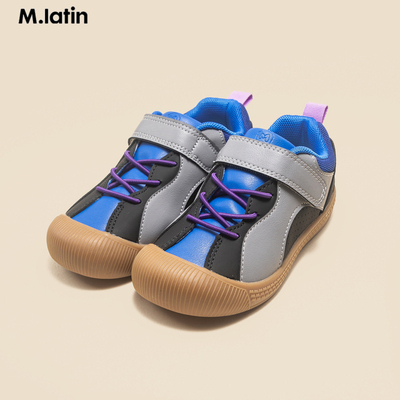 马拉丁童装儿童鞋品秋装男童小童复古丑萌板鞋21372S116X