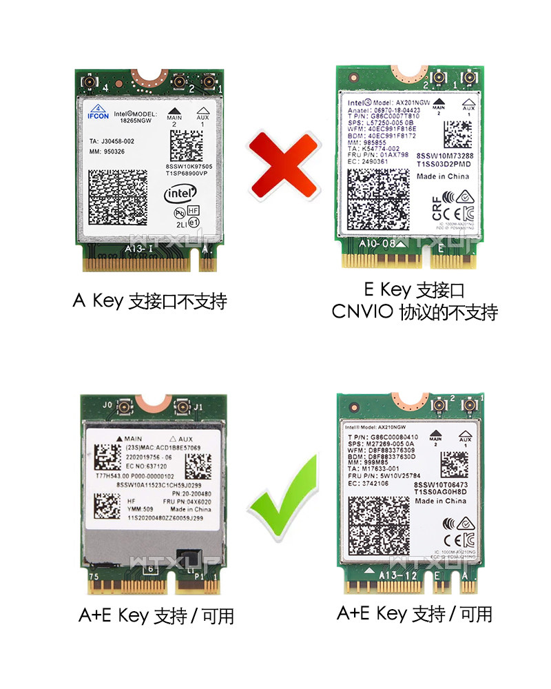 NGFF M.2 AX200 AX210无线网卡转NVME SSD固态硬盘接口wifi转接卡_虎窝淘
