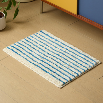 Ins style bathroom plush floor mat absorbs water浴室植绒地垫