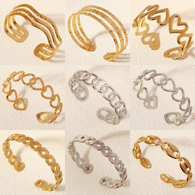 New Fashion Women's Handpiece 18K Stainless Steel Bracelet