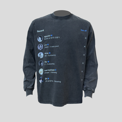 【聊天界面】高街简约设计感美式小领口打底宽松版型长袖T恤