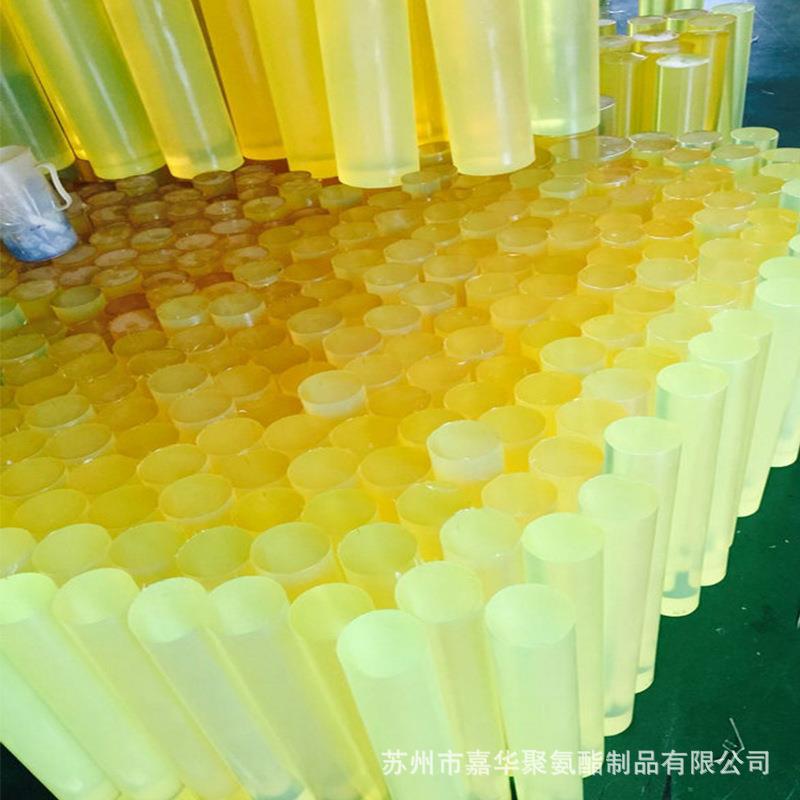 实心优力胶牛筋PU圆棒耐磨耐油橡胶棒聚氨酯包胶制品厂家