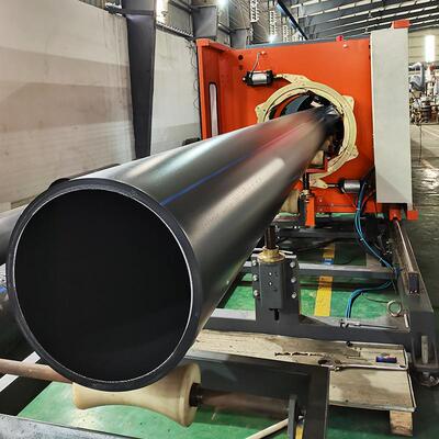 厂家现货HDPE市政给水管大口径PE牵引实壁管饮用水供水管DN630