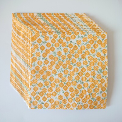 Small Yellow Flower Paper Napkins Decoupage 小黄花彩色餐巾纸